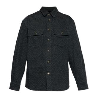 Casablanca Monogram Denim Shirt - - Shirts - Herren - Schwarzk - L