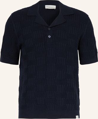 Nowadays Nowadays Strick-Poloshirt blau