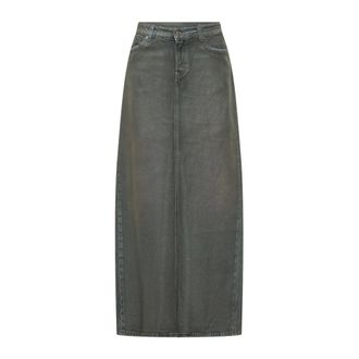 7 For All Mankind Jupe droite longue - Femme - Jupes - Gris - Taille: W25