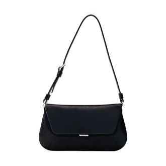Amina Muaddi Ami Foldover Top Mini Schultertasche - - Bags - Damen - Schwarzk - ONE SIZE