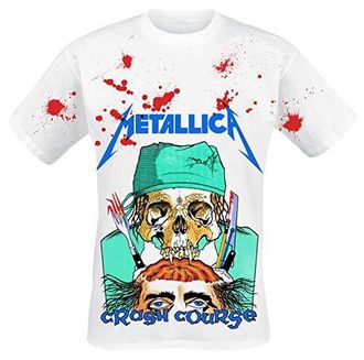 Metallica G&eacute;n&eacute;rique Metallica Crash Course - Jumbo T-Shirt Blanc XXL