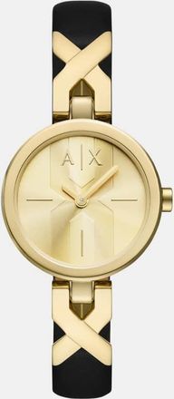 A|X Armani Exchange Ava - Montre &agrave; quartz pour femme en acier inoxydable, 2 aiguilles - Noir