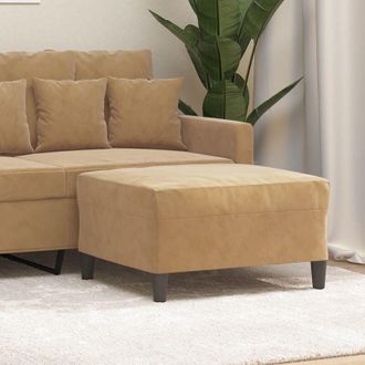 vidaXL Repose-pied Marron 70x55x41 cm Velours Vidaxl