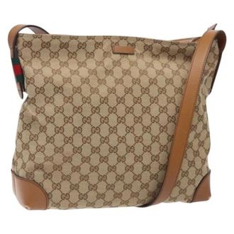 Gucci Pre-owned Toile sacs-gucci - Femme - Pre-owned - Beige - Taille: ONE Size