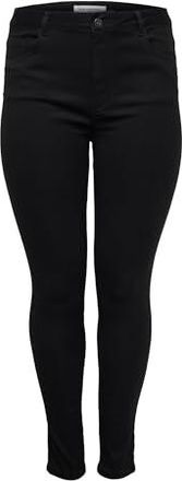 Only Only Femme Caraugusta Hw Black Noos Jean skinny, Noir (Black Black), 44 EU
