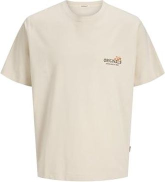 Jack & Jones Joracapulco Retro Element Back Tee SS CN T-Shirt pour Homme, Ecru, M