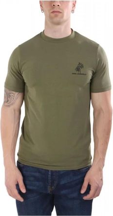 Karl Lagerfeld Homme, Tops, Vert, Taille: XL Chest Pocket T-Shirt