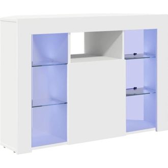 vidaXL Eck-LED-TV-Schrank Wandmontiert Wei&szlig; 100x40x68cm Holzwerkstoff vidaXL