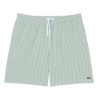 Lacoste Gestreifte- strukturierte Badehose in mittlerer L&auml;nge - - Swimwear - Herren - Gr&uuml;n - S