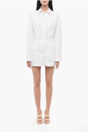 Valentino Chemisier Shirt Suit with Hidden Placket Größe 40