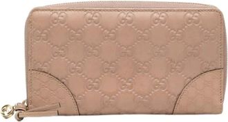 Gucci Portefeuille Long zipp&eacute; Pre-owned - Femme - Pre-owned - Beige - Taille: ONE Size