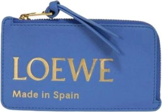 Loewe unisex, Pre-owned, Bleu, Taille: ONE Size Porte-monnaie Pre-owned
