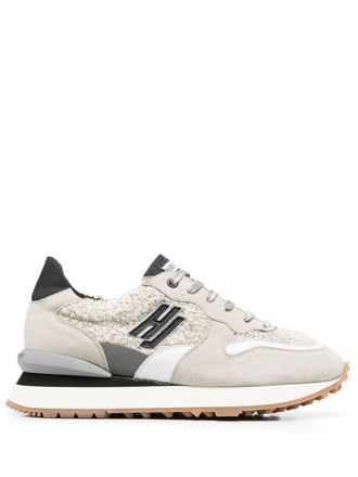 Hide&Jack Sneakers mit Logo-Patch - Nude