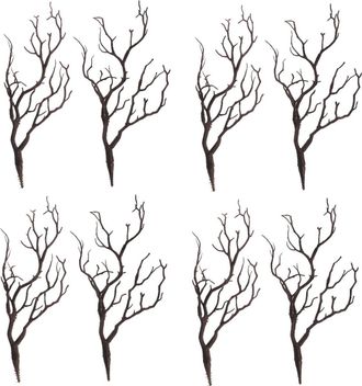 Amosfun 8 STK Halloween-Dekoration &Auml;ste Baumzweige Zur Dekoration Aquarium-Zweig-Ornament Manzanita Trockene Zweige Vasenf&uuml;ller Geweihzweige K&uuml;nstliche Korall