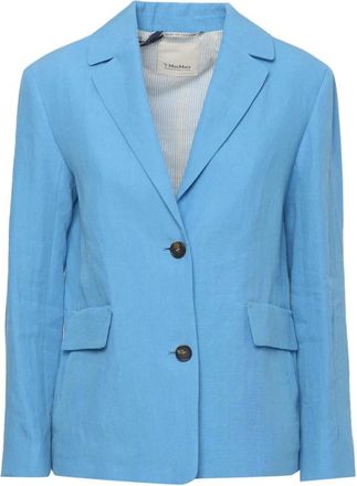 Max Mara Femme, Vestes, Bleu, Taille: 40 FR Smmalberta Blazer