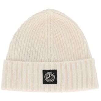 Stone Island Rippstrick-Beanie - - Accessories - Herren - Wei&szlig; - M