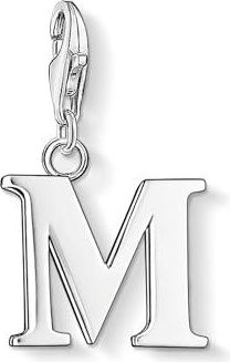 Thomas Sabo Charm Club 0187-001-12 Pendentif-breloque pour femme, en forme de lettre M en argent Sterling 925