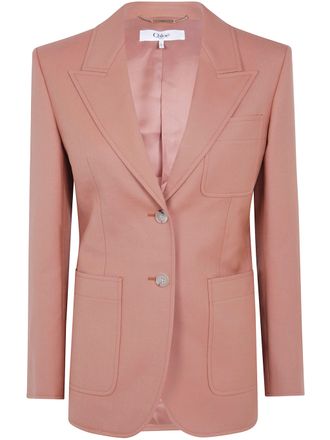 Chlo&eacute; Jacket Long Blazer Tannish Red