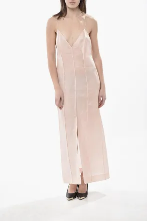 Khaite Slipkleid aus Seidenorganza mit Abn&auml;hern Khaite