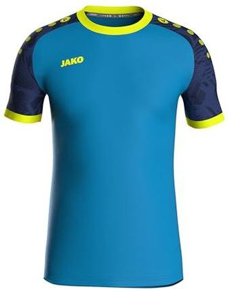 Jako Jako Maillot Iconic Bleu/Marine/Jaune Fluo, L Homme