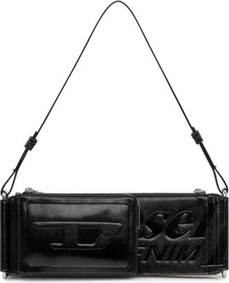 Diesel Femme, Sacs, Noir, Taille: ONE Size Flag-D Shoulder Bag X