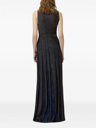 Missoni Metallic Pleated Dress - Brown