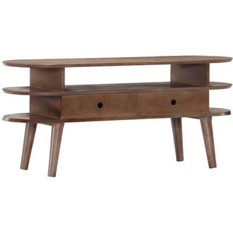 vidaXL Vidaxl - Meuble tv 110x35x50 cm Bois dacacia solide