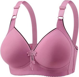 Generic Sous-v&ecirc;tement pour femme grande taille, confortable, avec couverture compl&egrave;te, pour le quotidien, respirant, sans armature, avec maintien et, lilas, X