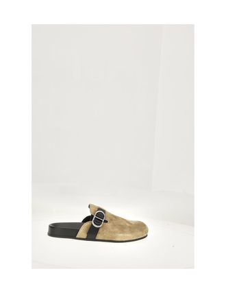 Dior Mens Sabot Boston Calf Leather Beige Sandal