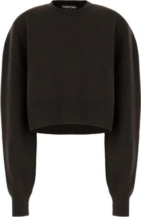 Tom Ford Femme, Pulls, Brun, Taille: 40 FR Pull ras du cou