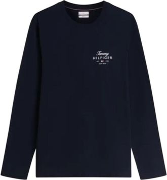 Tommy Hilfiger Mw0Mw43225Dw5 Haut &agrave; manches longues - Homme - Tops - Bleu - Taille: S