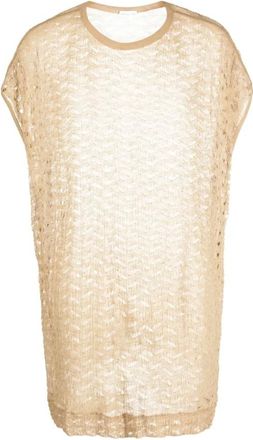 Dries Van Noten Homme, Tops, Beige, Taille: S T-Chemises