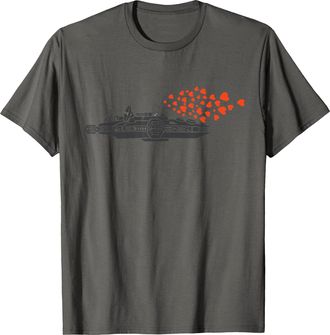 Star Wars Valentines Day Millennium Falcon Hearts T-Shirt