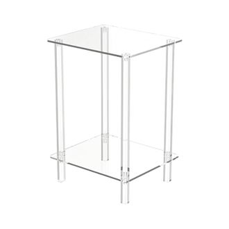 Generico Nachttisch, 30 x 25 x 55 cm, hohe Halterung, Acryl, transparent, platzsparend, moderner Organizer f&uuml;r Wohnzimmer/Schlafzimmer | Miete von M