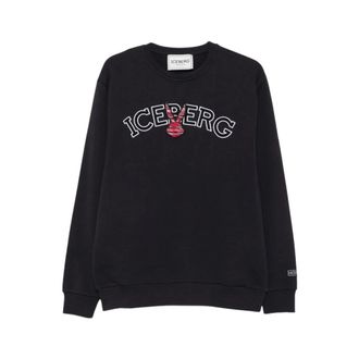 Iceberg Homme, Sweatshirts et sweats &agrave; capuche, Noir, Taille: M SweaT-shirt