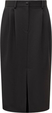 Dolce & Gabbana Femme, Jupes, Noir, Taille: 40 FR Long Pencil Skirt