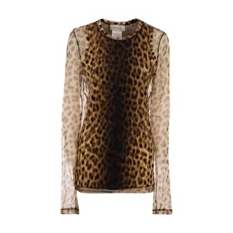 Sportmax Femme, Tops, Brun, Taille: 40 FR Long Sleeve Hauts