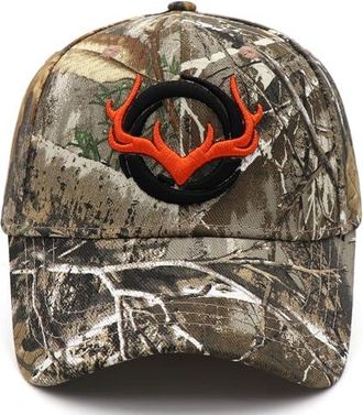 Generic Casquette de baseball pour la p&ecirc;che, le tir sportif, la chasse en plein air, la jungle, chapeau r&eacute;glable en forme de wapiti pour papa, Vert, Taille un