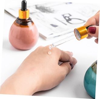 Cabilock Keramik Nachfüllflasche für Ätherische Öle Tropffreie Lichtgeschützte Sub Flasche mit Pipette Wiederverwendbarer Behälter für und Lotion Kompakt und S