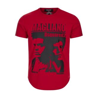 Dsquared2 Rote T-Shirts und Polos - - Tops - Herren - Rot - S