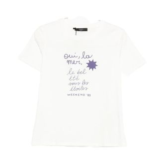 Max Mara Femme, Tops, Blanc, Taille: 38 FR Pantera T-shirt