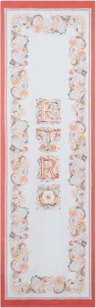 Etro Femme, Accessoires, Multicolore, Taille: ONE Size Foulard en Soie avec Logo et Motif Cachemire Floral