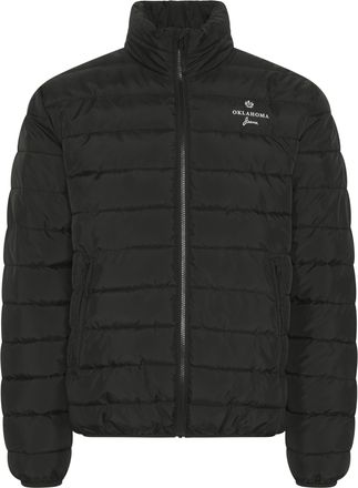 Oklahoma Jeans Oklahoma Steppjacke Herren I Klassische Herren Steppjacke mit Logo und B&uuml;ndchen, erh&auml;ltlich in Blau & Schwarz I Herbstjacke Herren f&uuml;r Freizeit & Spor