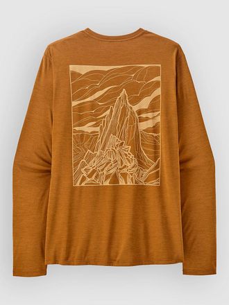 Patagonia Cap Cool Daily - Cloud Crag Longsleeve Lycra marron