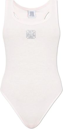 VETEMENTS Femme, Tops, Rose, Taille: 36 FR Logo Bodysuit