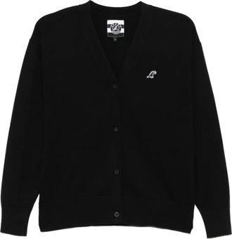 Sport b. cardigan DINO à broderies - Noir