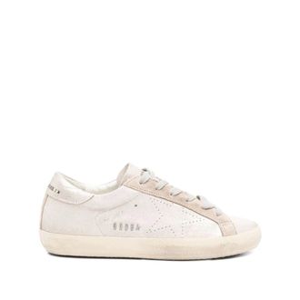 Golden Goose Silberne Schn&uuml;rsenkel Gummisohle Sneakers - - Shoes - Damen - Beige - 39 EU