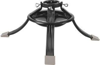 Soimiss Gr&uuml;ner Metall Baumst&auml;nder Rund Gusseisen Sockel mit Schraubklemme Stabiler Weihnachtsbaumhalter f&uuml;r Echte B&auml;ume Vielseitig f&uuml;r Fahnenstab und Sonnensc