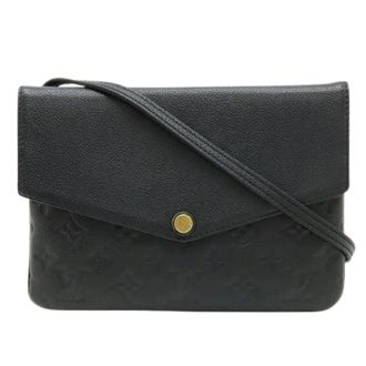 Louis Vuitton Sac bandouli&egrave;re Pre-owned Twice Monogram Empreinte - Femme - Pre-owned - Noir - Taille: ONE Size