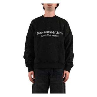 New Amsterdam Surf Association Crewneck - - Sweatshirts & Hoodies - Herren - Schwarzk - S